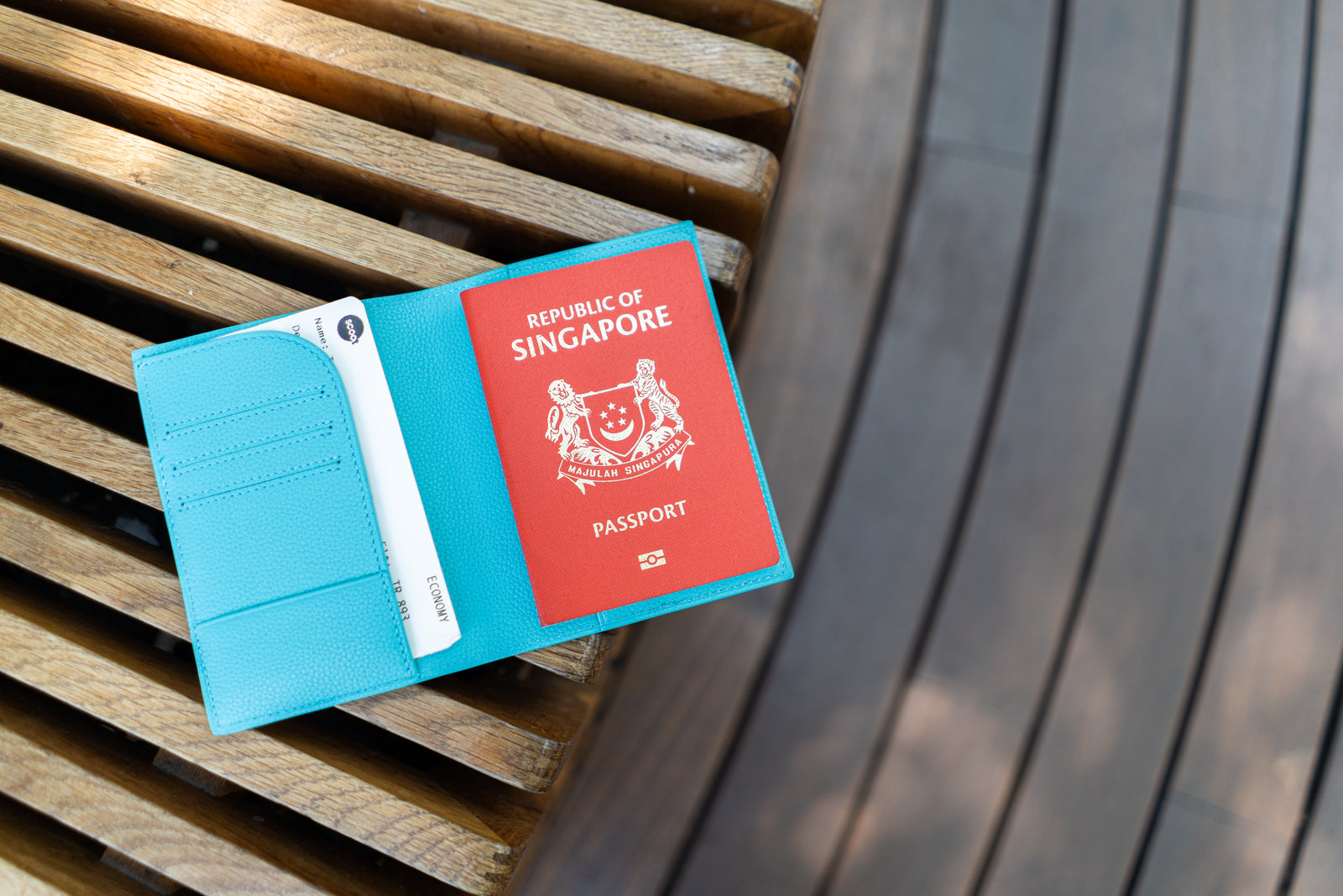 Passport Holder - Slate Blue