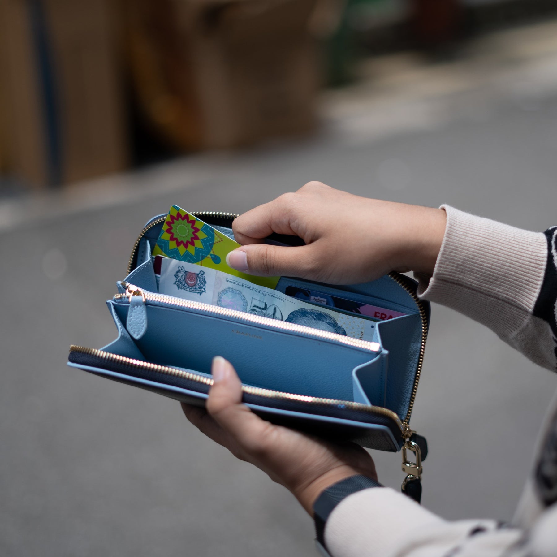 Alva Long Wallet - Baby Pink