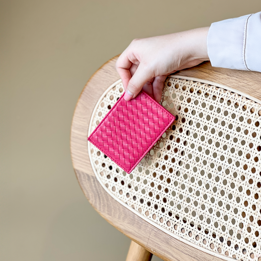 Lyra Card Holder - Crimson