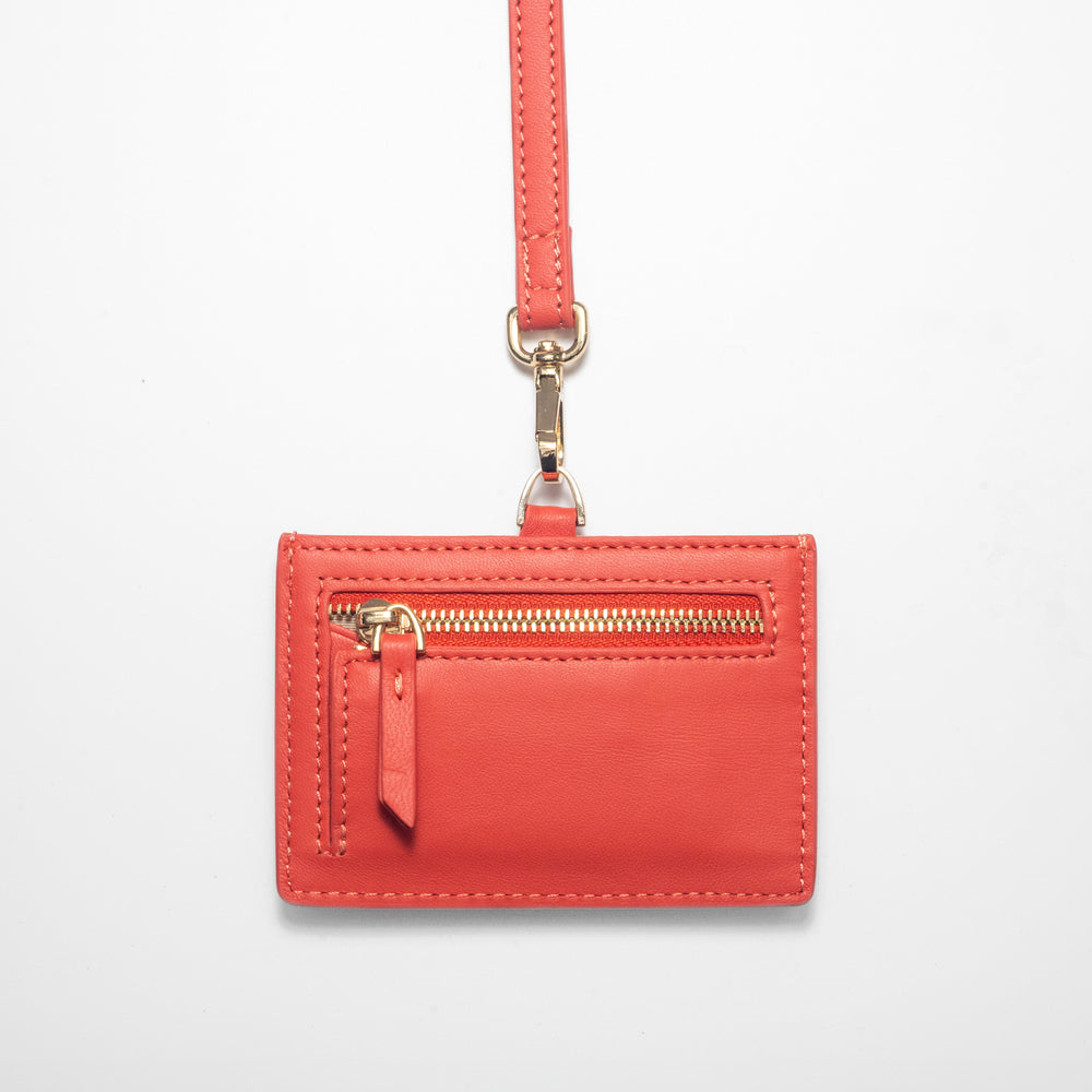 Zip Lanyard - Tomato