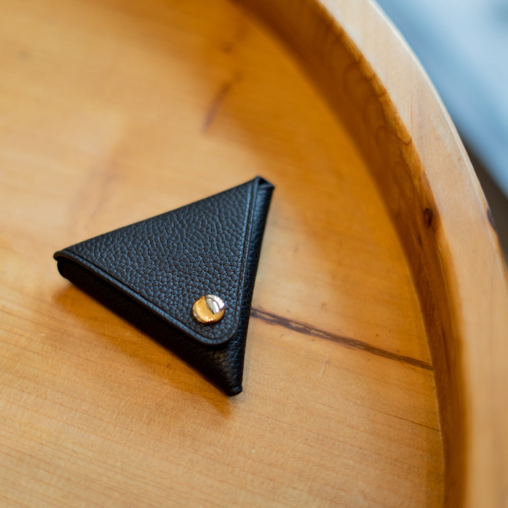 Triangle Coin Pouch - Pitch Black